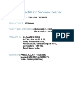 Vacuum Cleaner Checklist Ver0 | PDF | Technology & Engineering