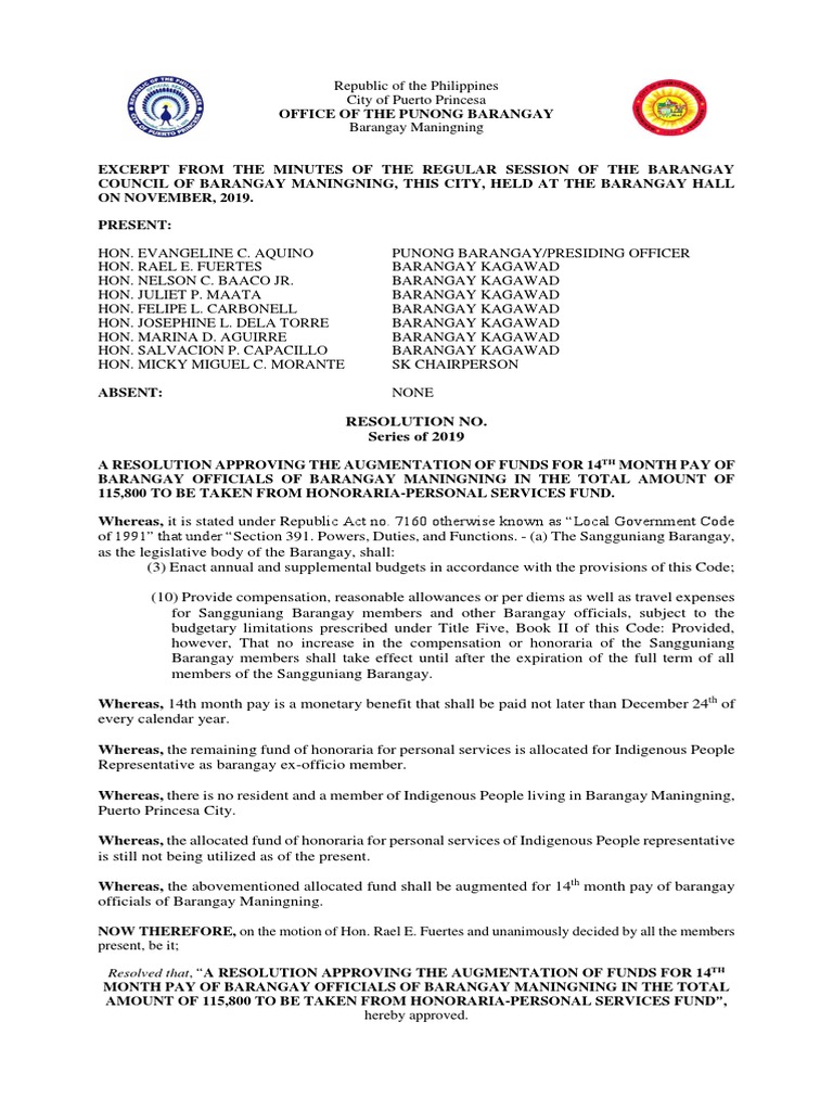 14th Month Pay | PDF | Government Information | Justice