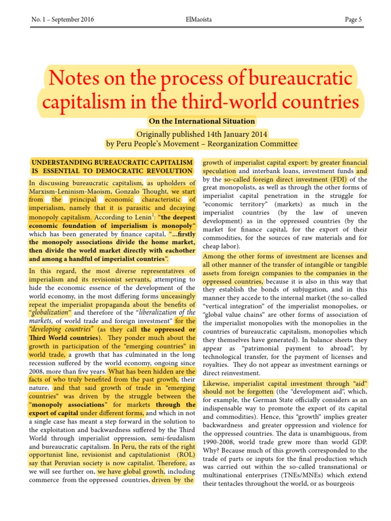 Understanding Bureaucratic Capitalism and its Role in Perpetuating ...