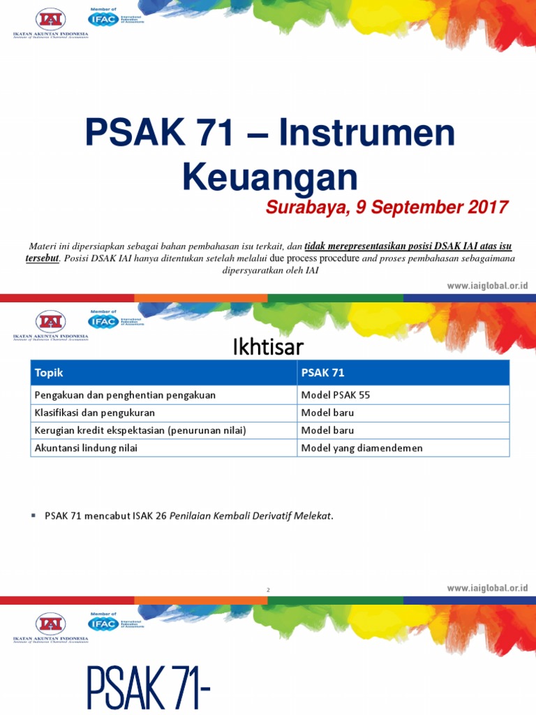 Instrumen Keuangan PSAK 71 | PDF
