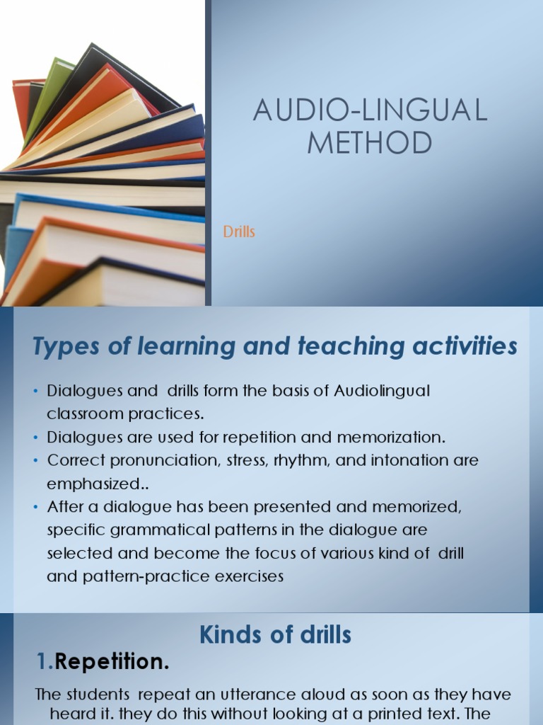 Audiolingual Method Drills | PDF | Philology | Language Arts & Discipline