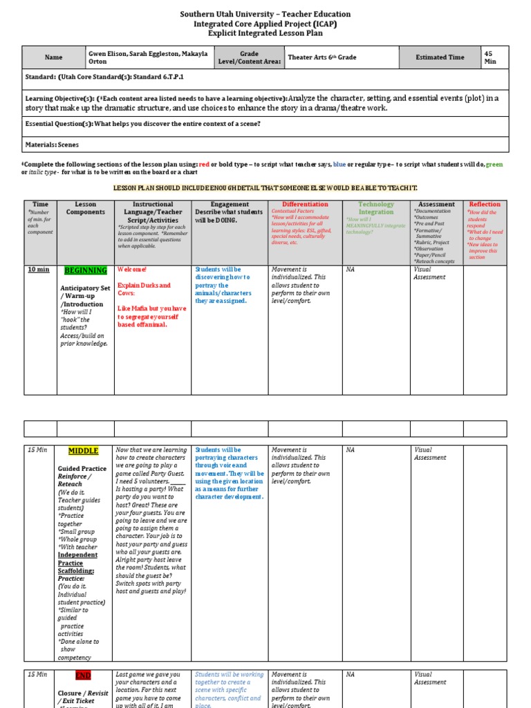 Group Lesson Plan | PDF | Lesson Plan | Educational Assessment