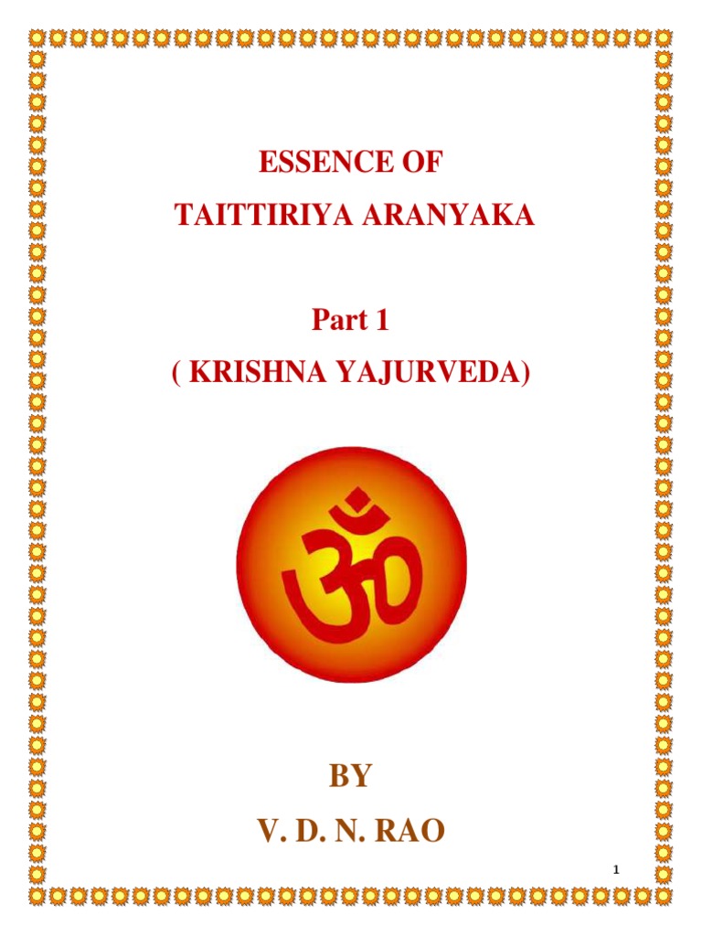 Essence of Taittiriya Aranyaka | PDF | Puranas | Bhagavata Purana