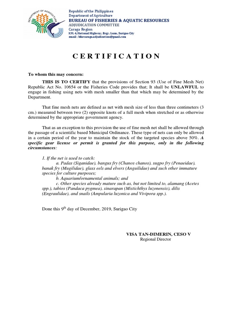 Certification Fine Mesh | PDF