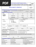 TESDA Registration Form 2024 | PDF | Disability | Students