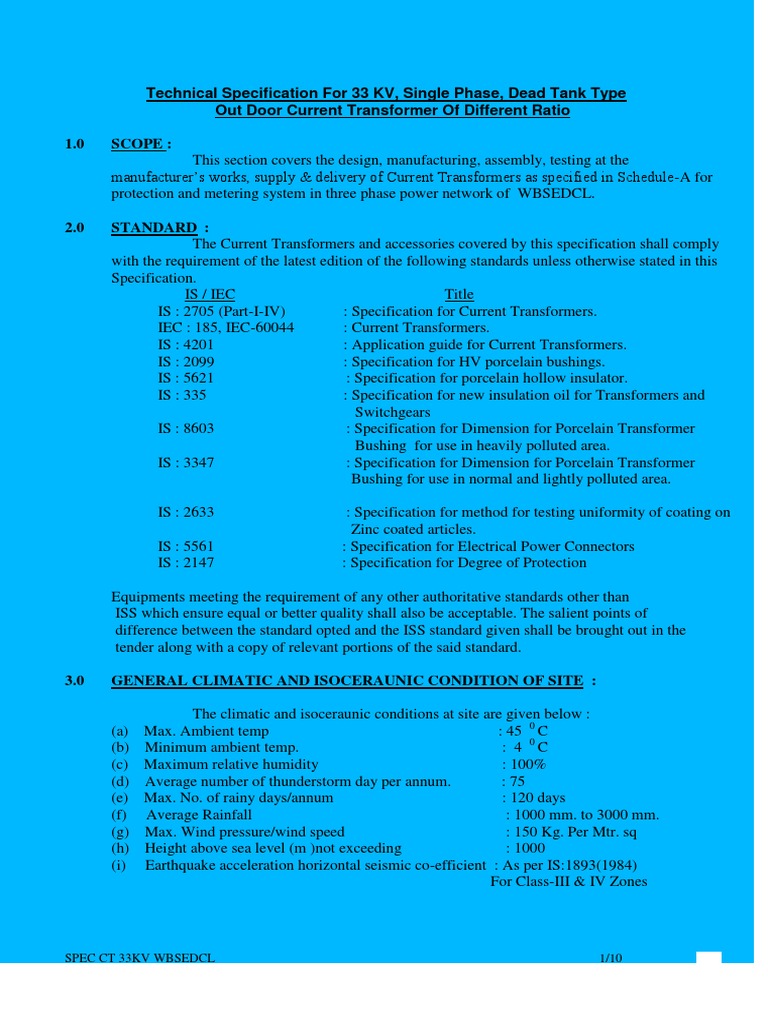 CT Sizing | PDF | Transformer | Insulator (Electricity)