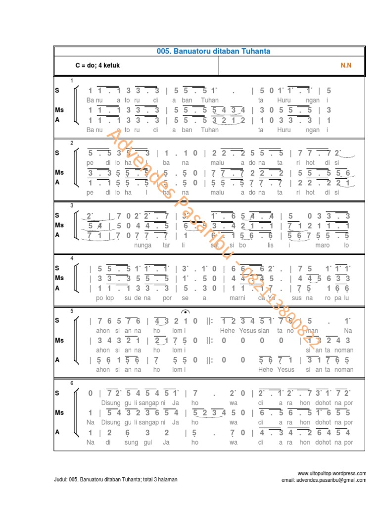Banuatoru Ditaban Tuhanta | PDF