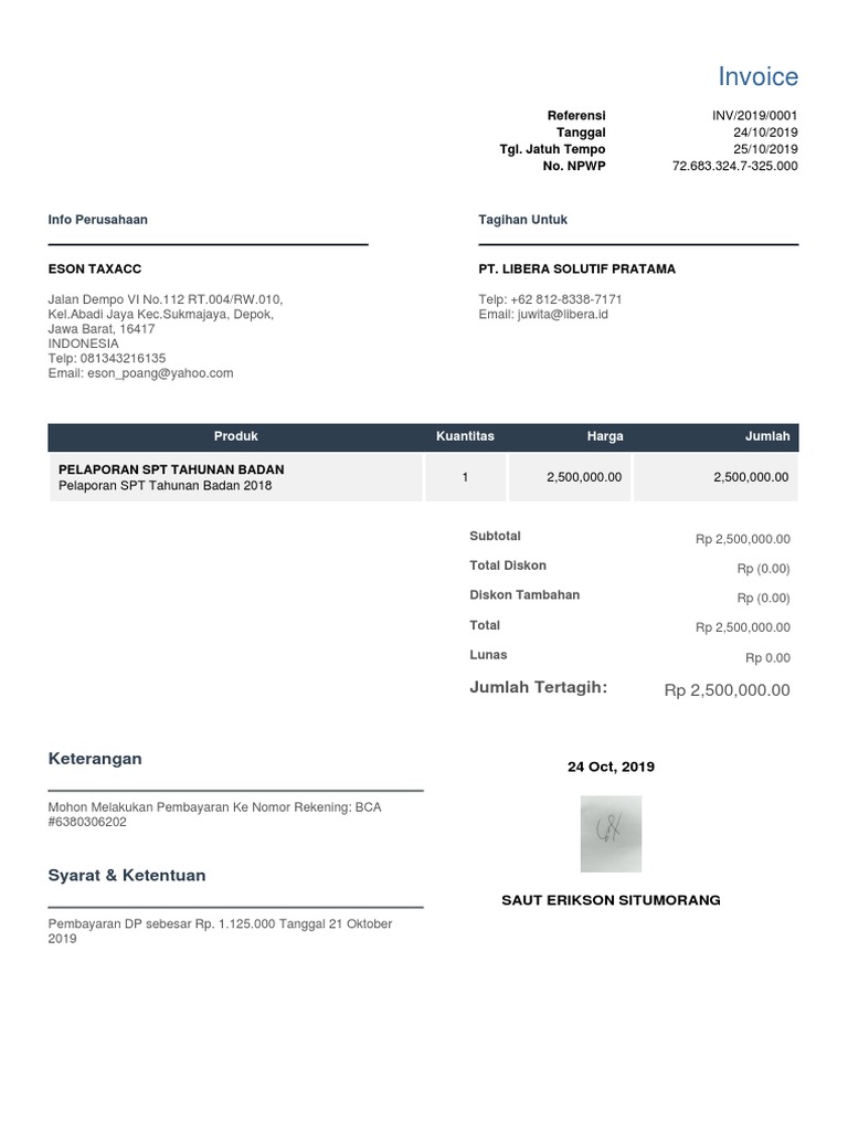 Invoice Penjualan | PDF