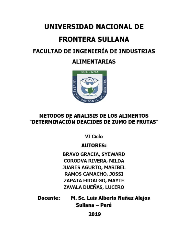 Acidez y PH Del Limon | PDF | Ph | Valoración
