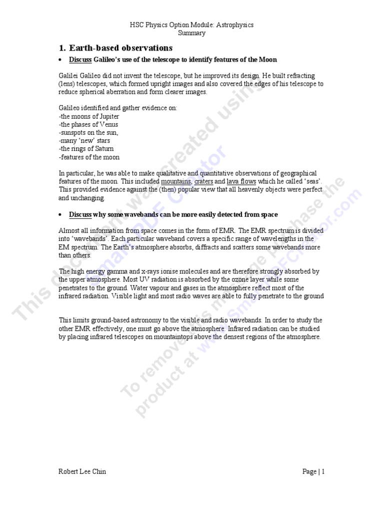 Astrophysics | PDF | Electromagnetic Spectrum | Emission Spectrum