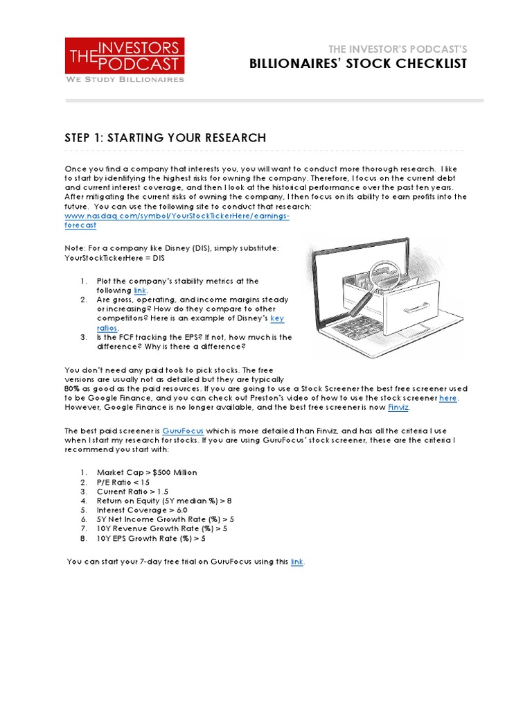 Stock Screener Sheet PDF | PDF | Investing | Day Trading
