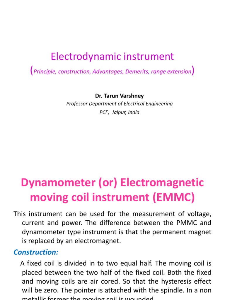Dynamometer | PDF | Inductor | Electrical Components