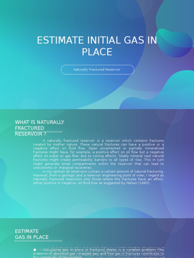 Initial Gas in Place | PDF | Porosity | Petroleum Reservoir