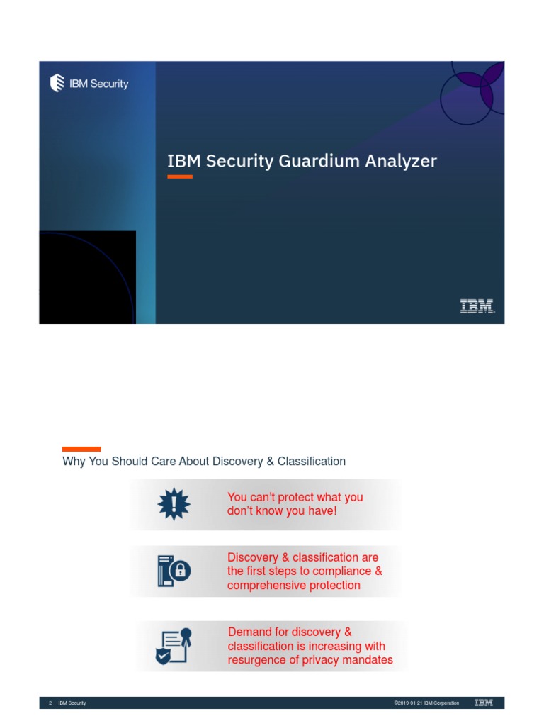 9.0 - IBM - Security - Guardium - Analyzer - Overview | PDF | Vulnerability (Computing) | Databases
