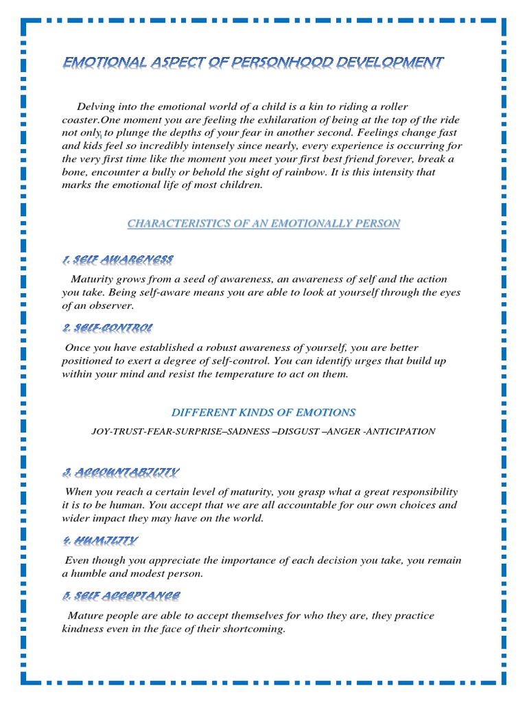 Understanding Children's Emotions | PDF | Emotions | Social Psychology