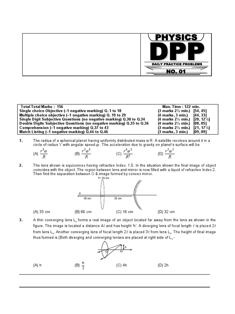Daily Physics Problem | PDF | Rotation Around A Fixed Axis | Sphere