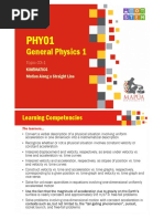 Physics 1 | PDF | Acceleration | Motion (Physics)