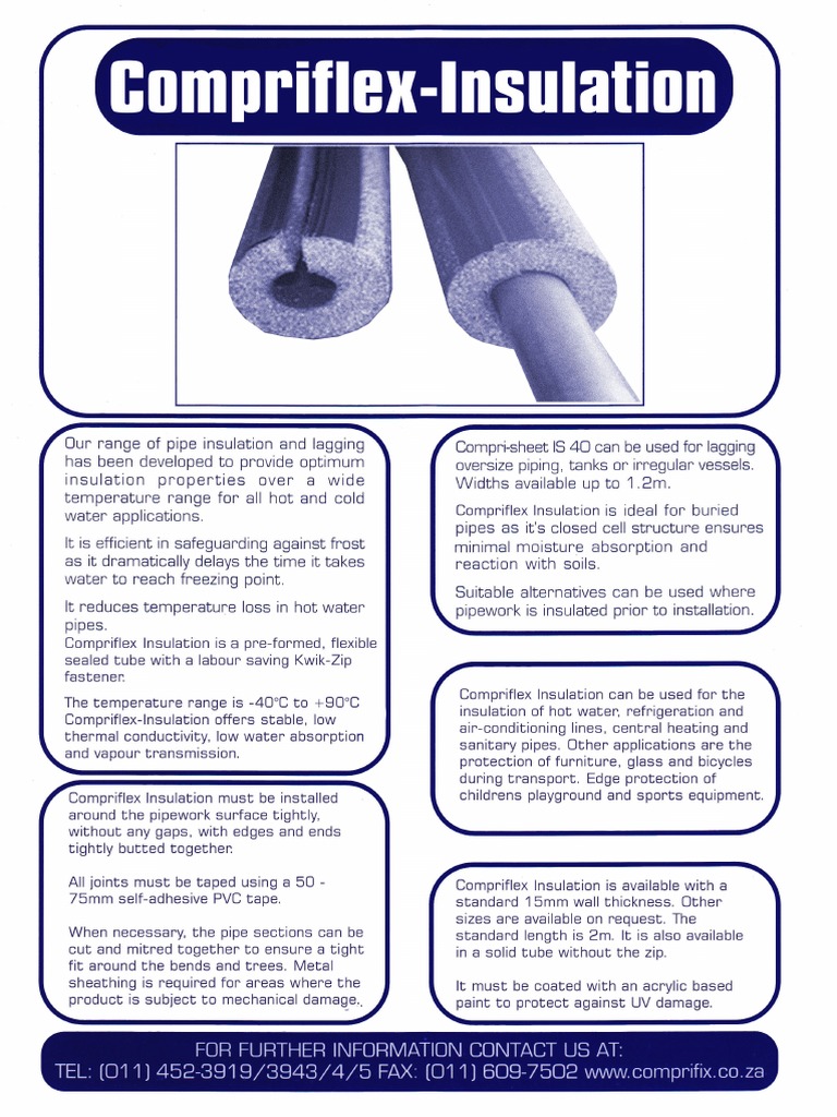 Compriflex Insulation PDF | PDF