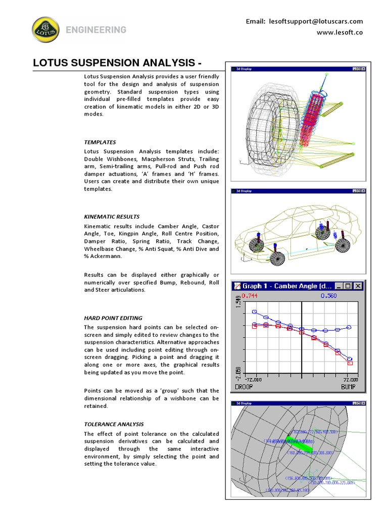 Lotus Suspension Analysis Software | PDF | Transportation Engineering ...