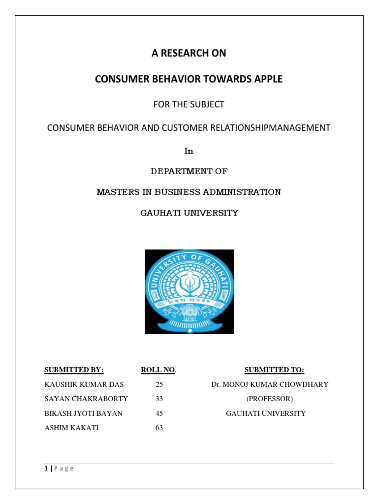 Consumer Behavior Insights on Apple | PDF | Apple Inc. | Ios