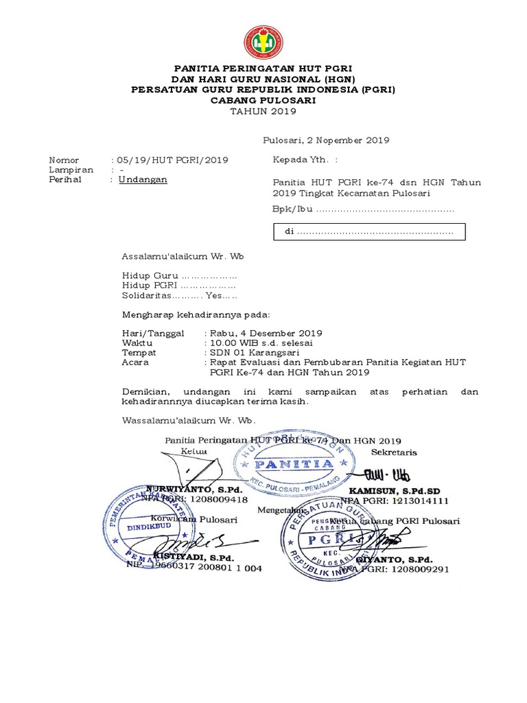 Contoh Undangan | PDF