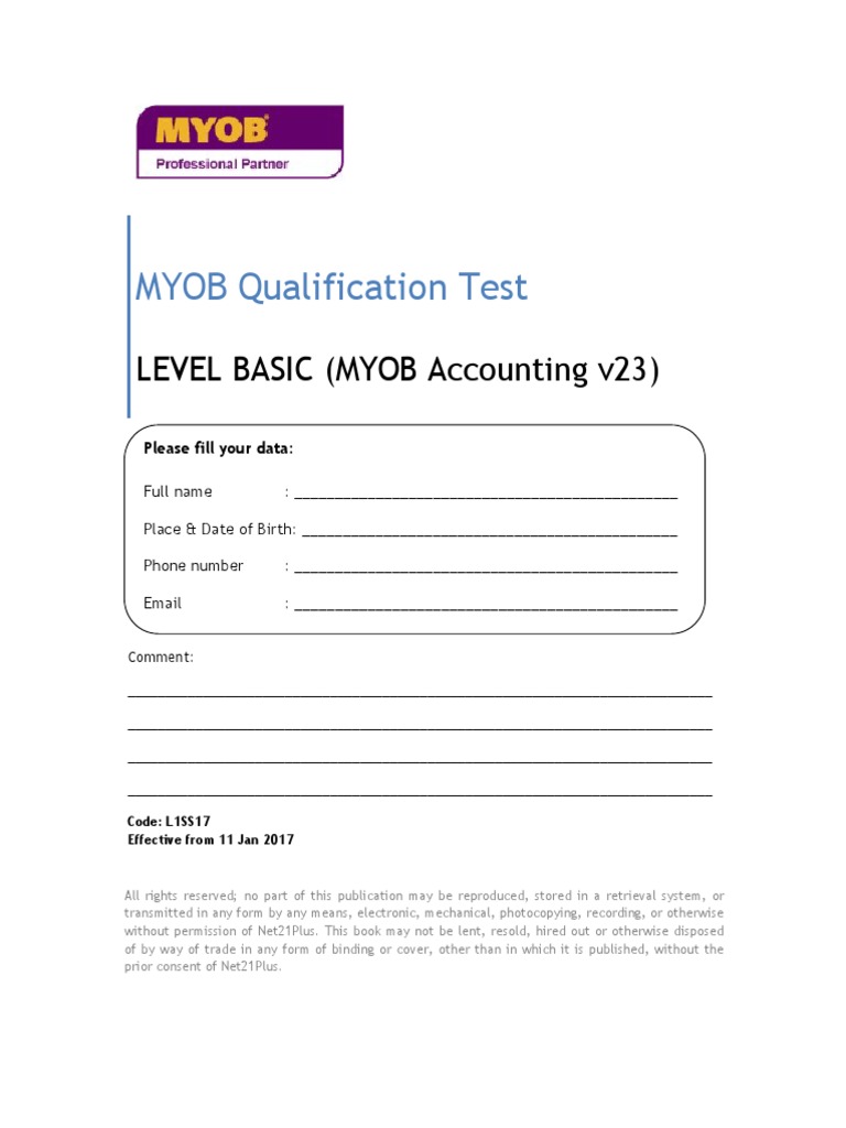 Contoh Latihan Soal Studi Kasus MYOB Accounting | PDF | Value Added Tax | Invoice