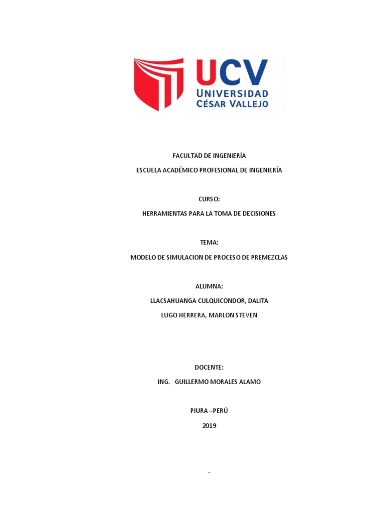Word de Promodel FINAL | PDF | Simulación | Ingeniería