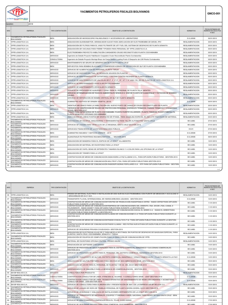 Reporte Pac PDF | PDF | Bolivia | Industria energetica