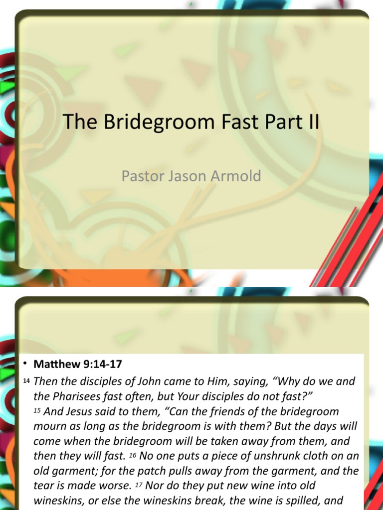 The Bridegroom Fast II | PDF | Jesus | Christian Texts