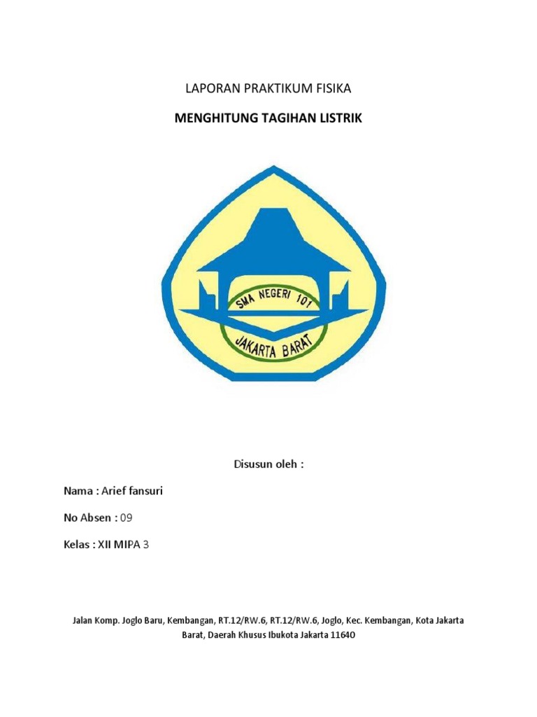 Laporan Menghitung Tagihan Listrik | PDF