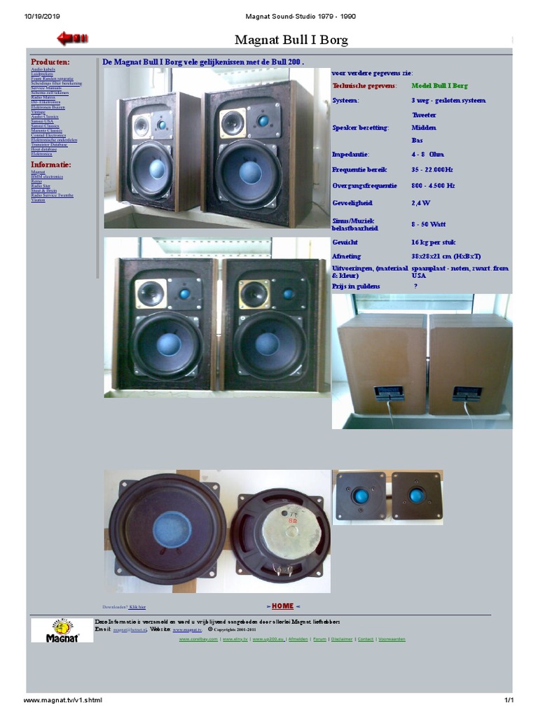 Magnat Sound-Studio 1979 - 1990
