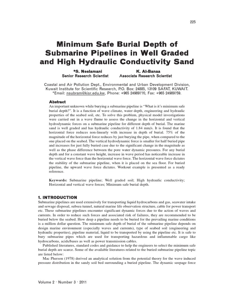Buried Pipe Depth Calculations | PDF | Pipeline Transport | Soil
