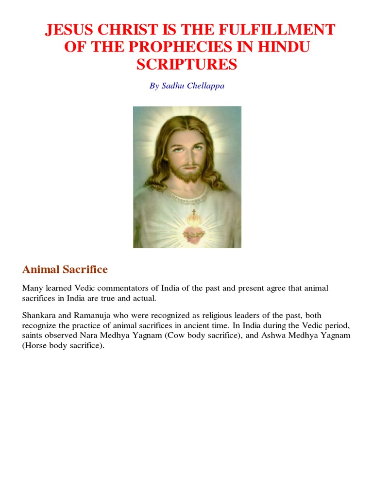 Jesus Christ Is The Fulfilment of Prophecies in Hindu Scriptures | PDF ...