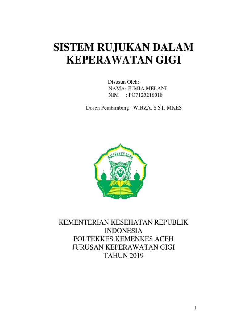 Sistem Rujukan | PDF | Pengembangan Diri | Kesehatan Holistik