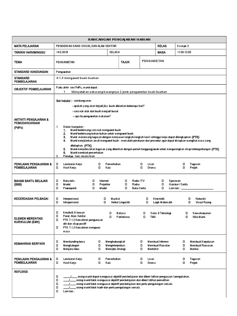 RPH - Pendidikan Khas | PDF