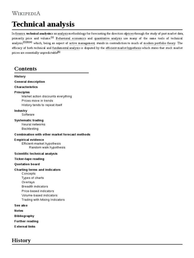 Technical Analysis PDF | Download Free PDF | Technical Analysis | Stock ...