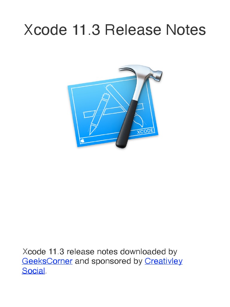 Xcode 113 Release Notes Xcode Ios 