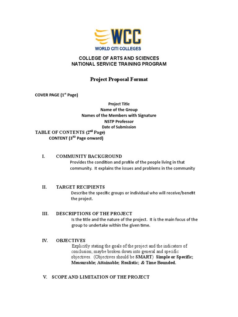 NSTP Project Proposal | PDF | Business