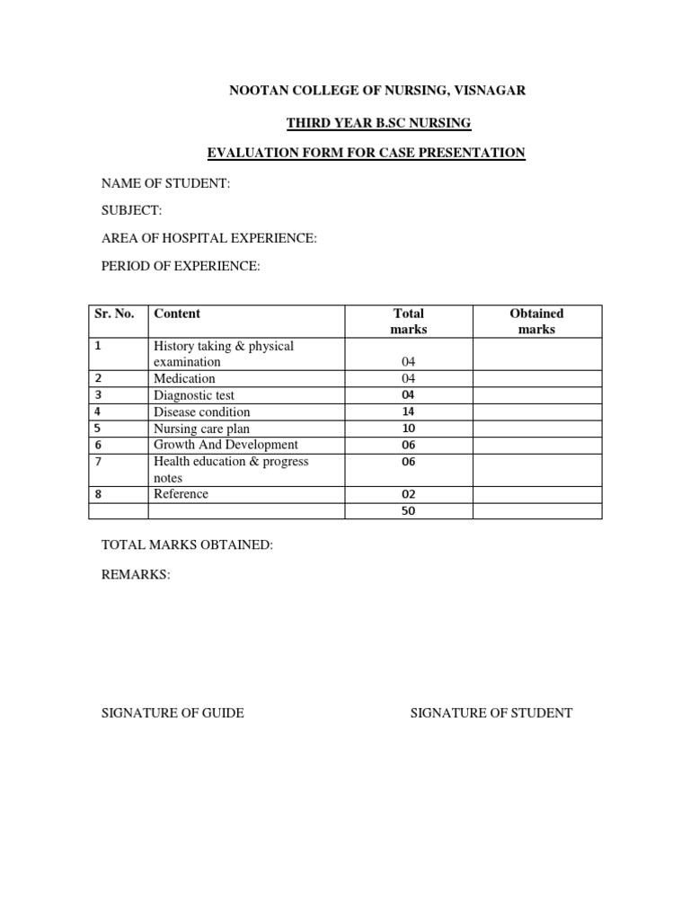 Case Presentation Formate | PDF | Surgery | Medical Diagnosis