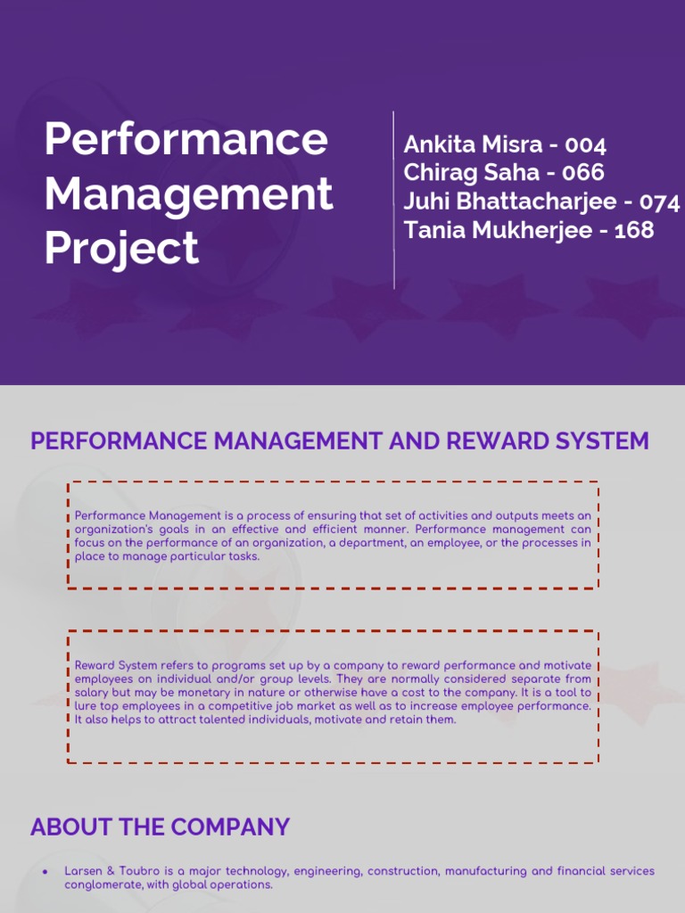 Performance Management Project | PDF | Performance Management ...