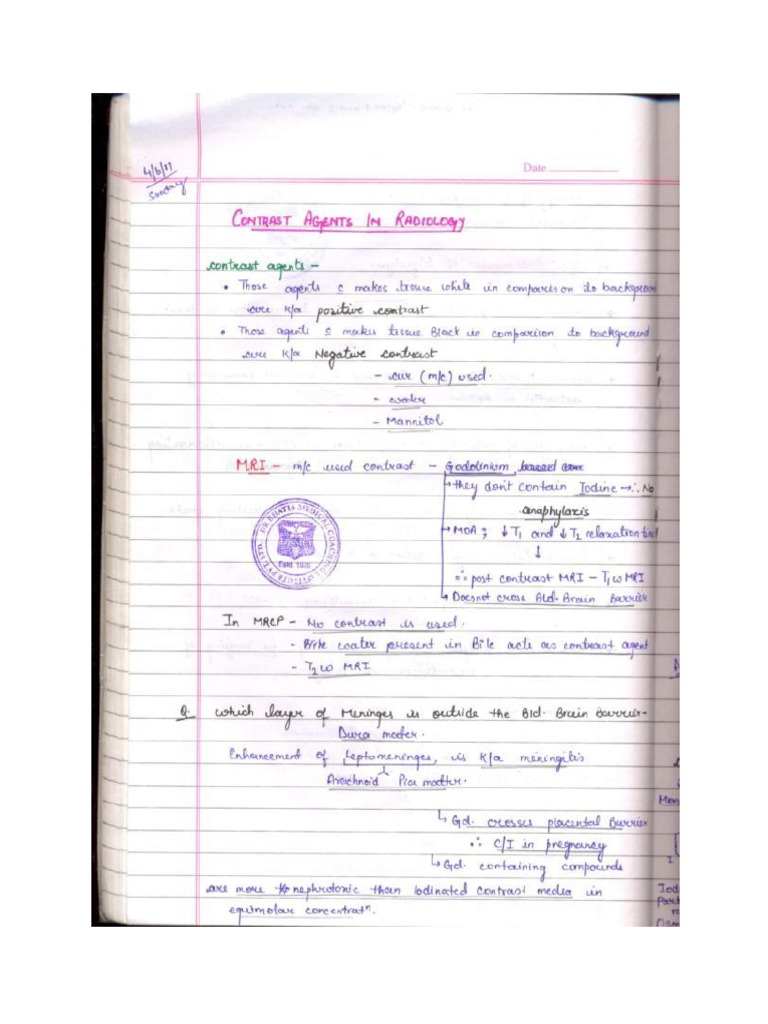 Radiology Notes | PDF