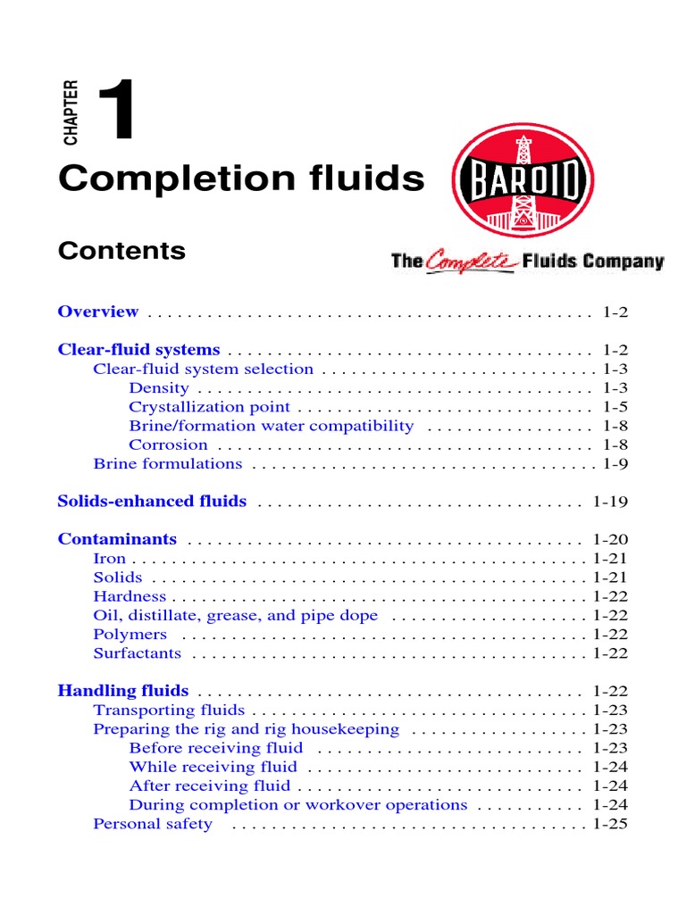 Completion and Workover Fluids Tech PDF | PDF | Sodium Chloride | Crystallization