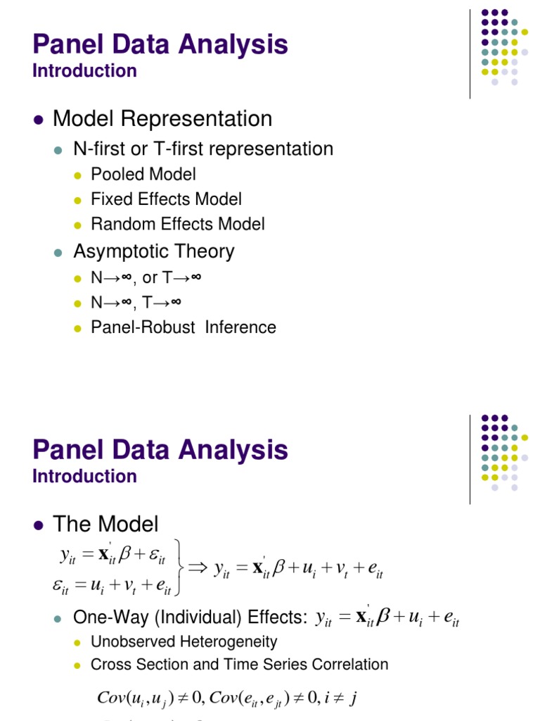Ec571-Panel Data | PDF | Fixed Effects Model | Ordinary Least Squares