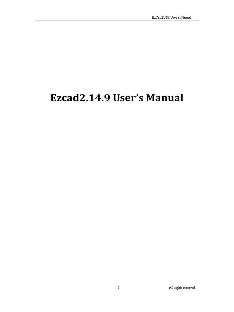 EZCAD 2.7.6 Software Manual PDF | PDF | Microsoft Windows | Computer File