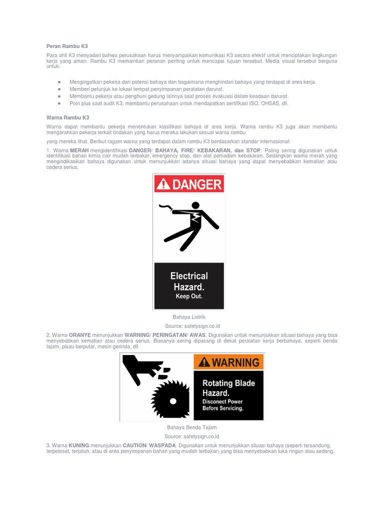Peran Rambu K3 | PDF | Seni