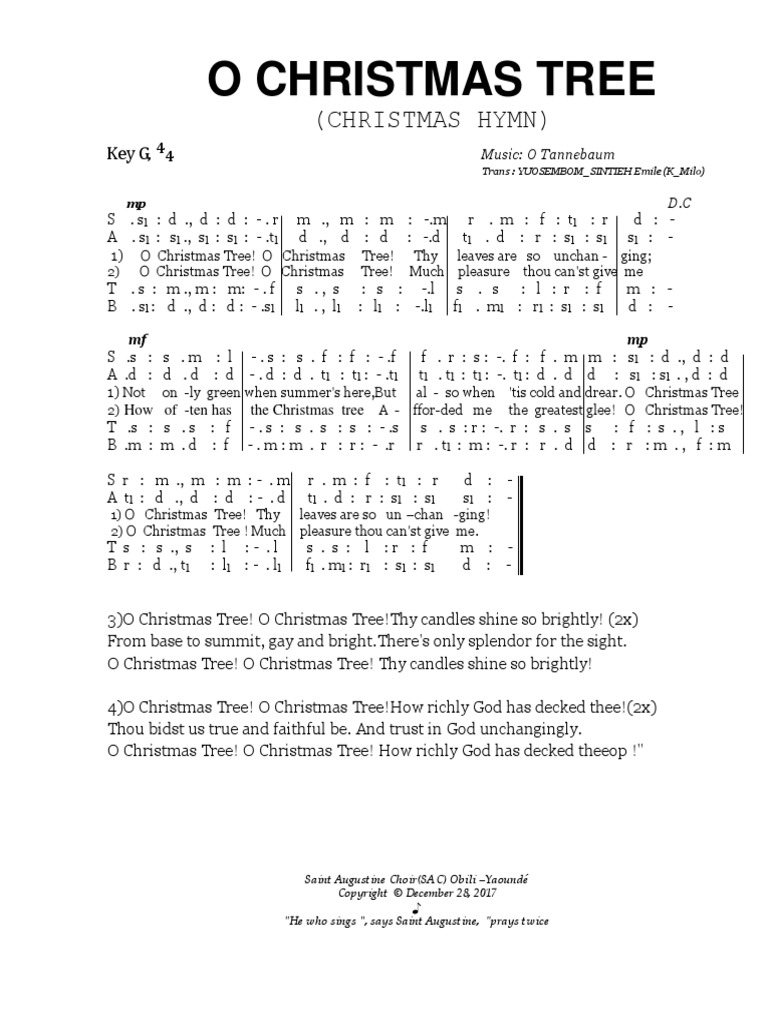 600 - O Christmas Tree PDF | PDF | Christian Worship And Liturgy