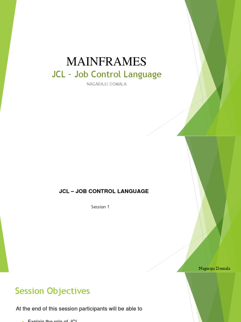 Jcl-Ppt-1-Overview Session | PDF | Computer Program | Programming
