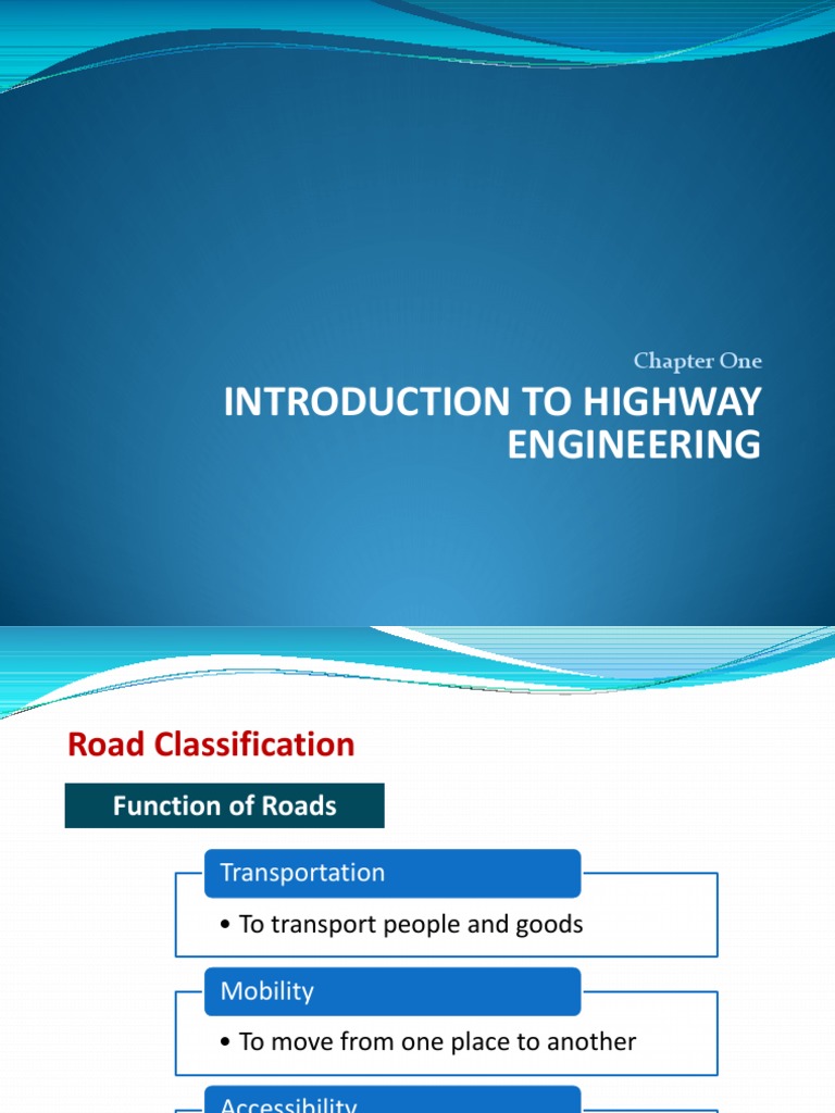 Chap 1 Road Hierarchy PDF | PDF | Controlled Access Highway | Road