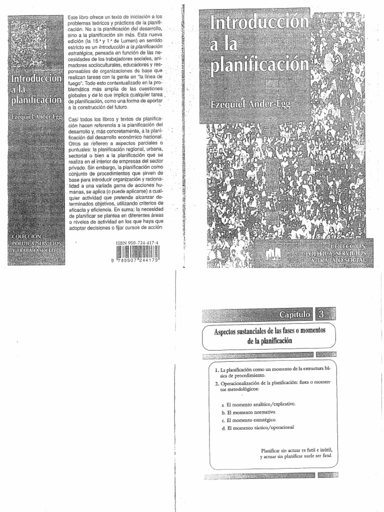 ANDER EGG, E. Introducción A La Planificación PDF | PDF