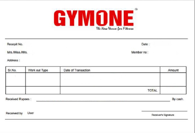 Gym Membership Receipt Templateedited | PDF